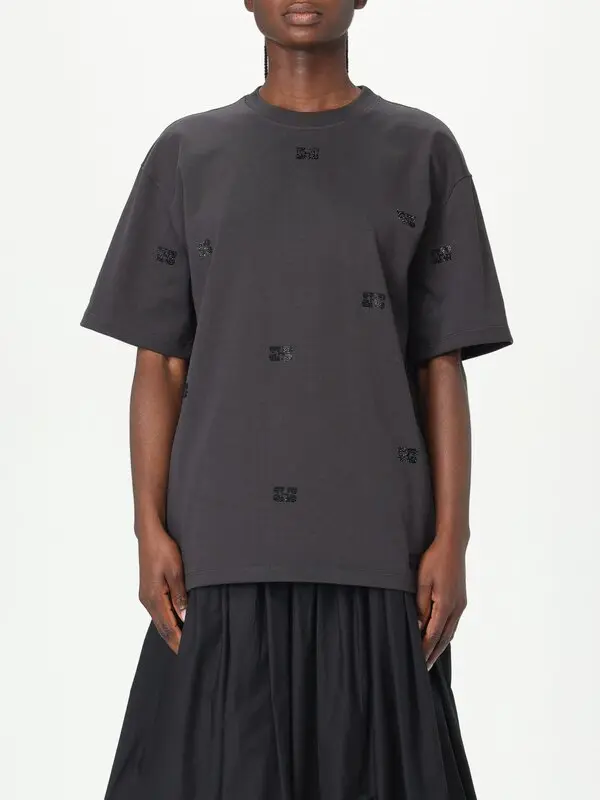 GANNI Embroidered T-shirt