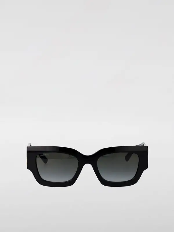 JIMMY CHOO Rectangular Frame Sunglasses With Gold Tone Detail
