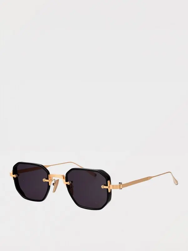 AKONI Octagonal Frame Sunglasses - Black