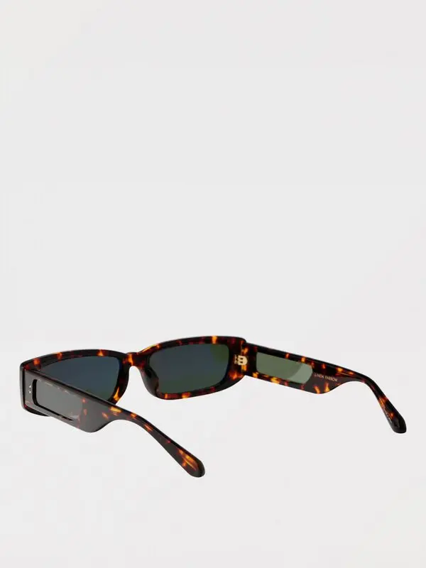 Linda Farrow Rectangular Tortoiseshell Sunglasses - Brown