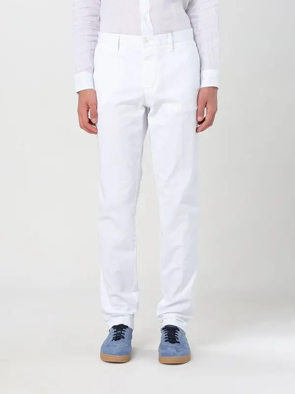 BLAUER. Trousers - White