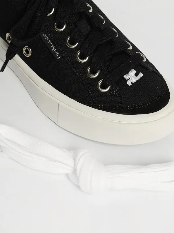 COURREGES Lace-up Sneakers - Black