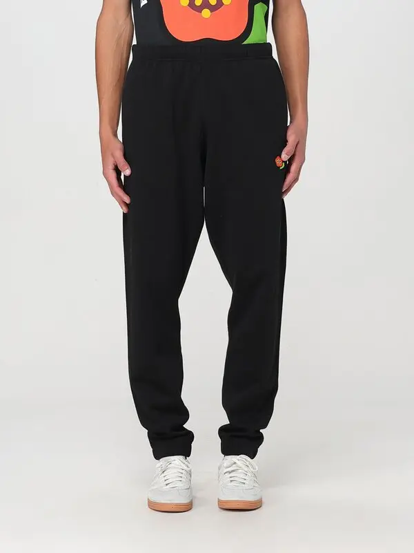 Kenzo Jogger Pants With Logo Detail - Black