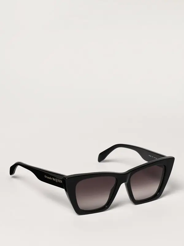 Alexander McQueen Cat Eye Sunglasses - Black