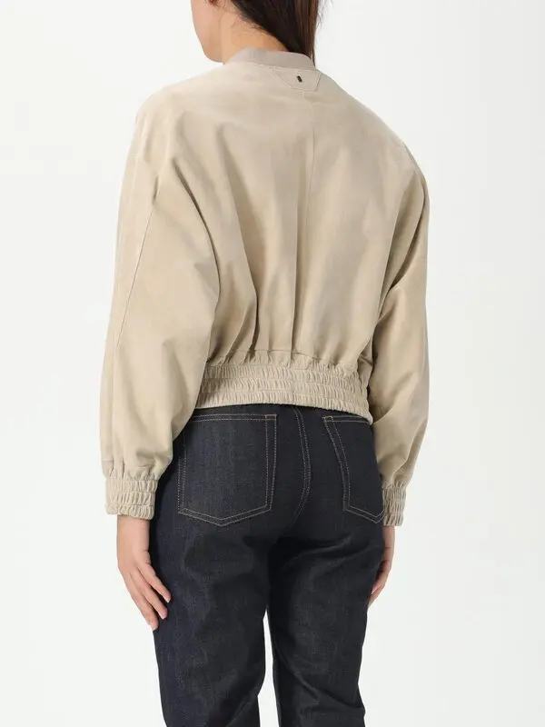 SALVATORE SANTORO Suede Bomber Jacket - Grey