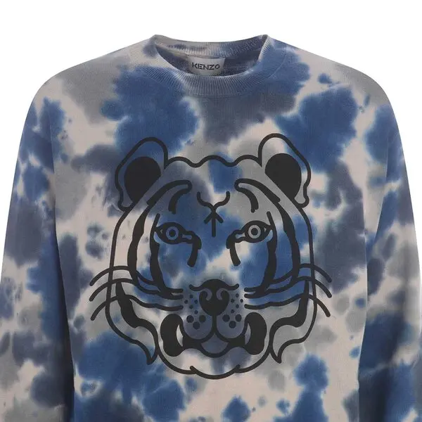 Kenzo Cotton Printed Sweater - Gray