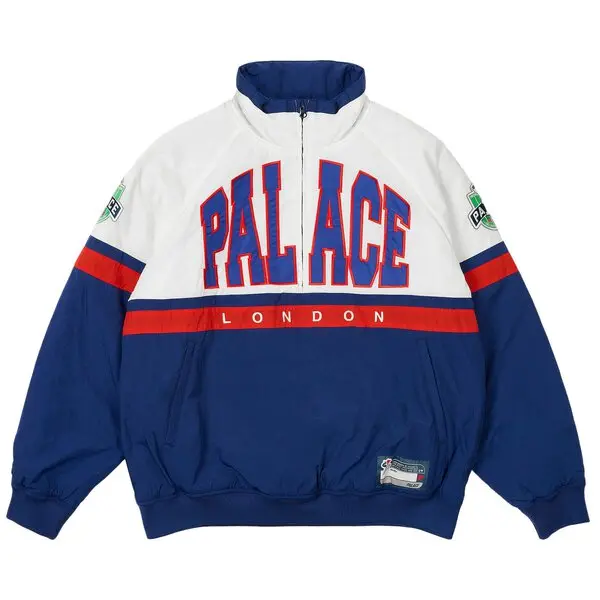 PALACE Breakout Half Zip Bomber - White