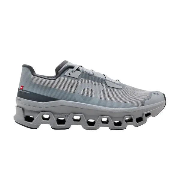 On Cloudmonster Void Alloy Glacier Sneakers - Grey