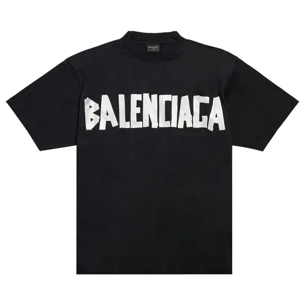 Balenciaga Medium Fit T-shirt 'faded /silver - Black