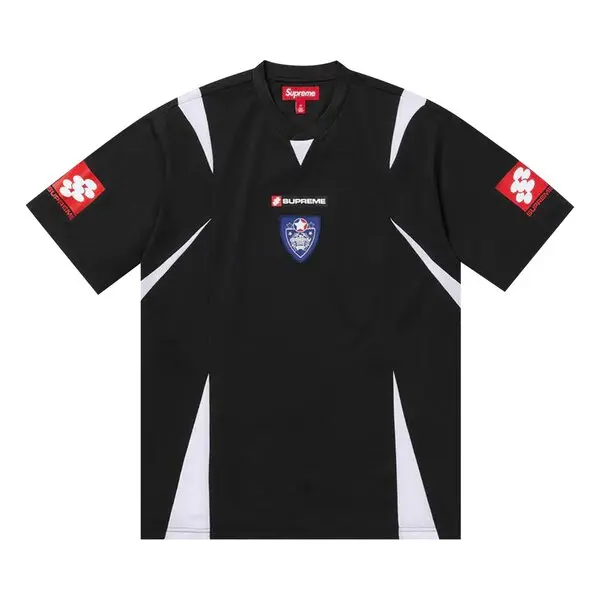 Supreme Crest Soccer Jersey - Black