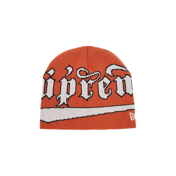 Supreme New Era Accent Beanie - Orange