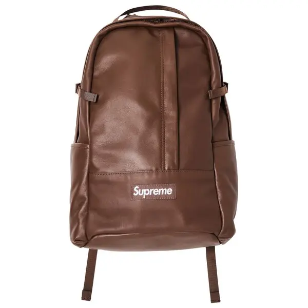 Supreme Leather Backpack - Brown