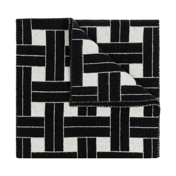 Kenzo Large Reversible Scarf /cream - Black
