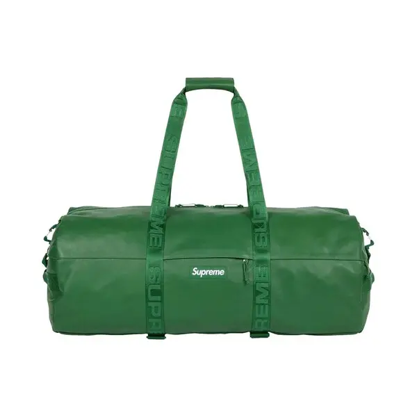 Supreme Leather Large Duffle Bag - Green