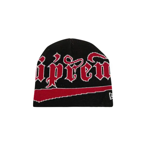 Supreme New Era Accent Beanie - Black