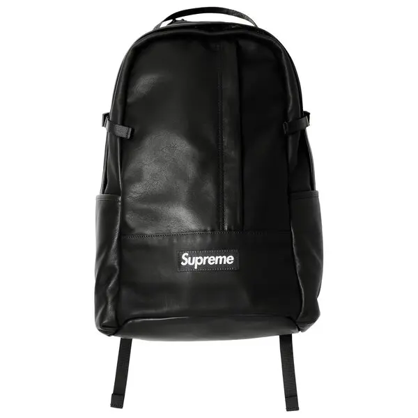 Supreme Leather Backpack - Black