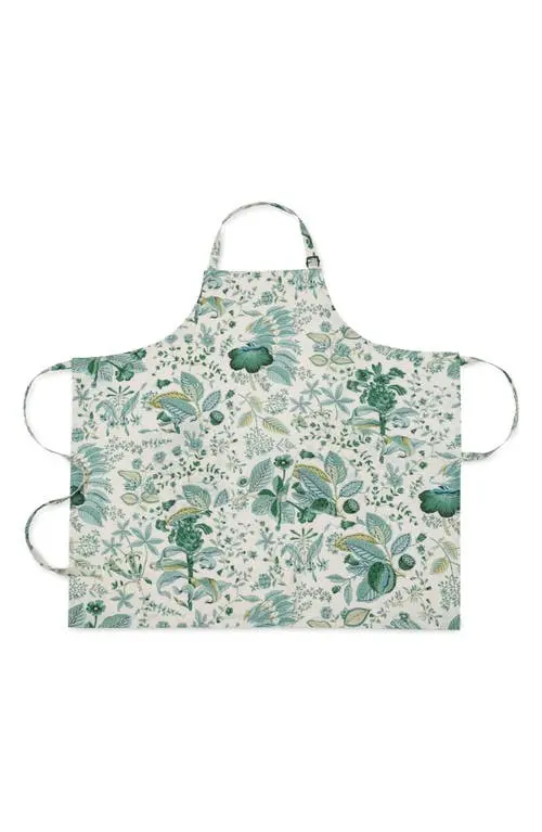 MATOUK Linen Apron - Pomegranate Emerald