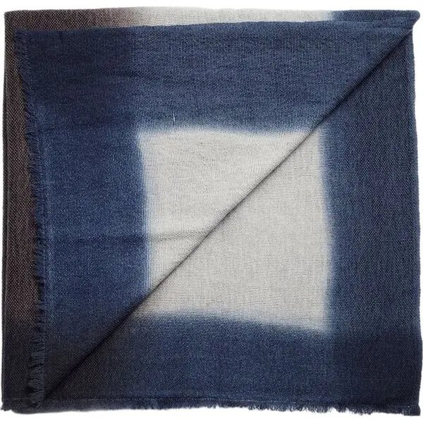 STUDIO VARIOUSLY Handloom Handspun Merino Throw - Blue