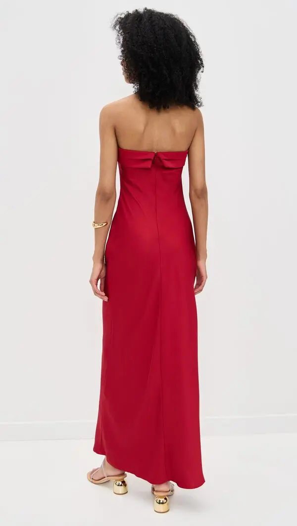 Runaway The Label Delilah Maxi Dress In Red - 60% Off | Editorialist
