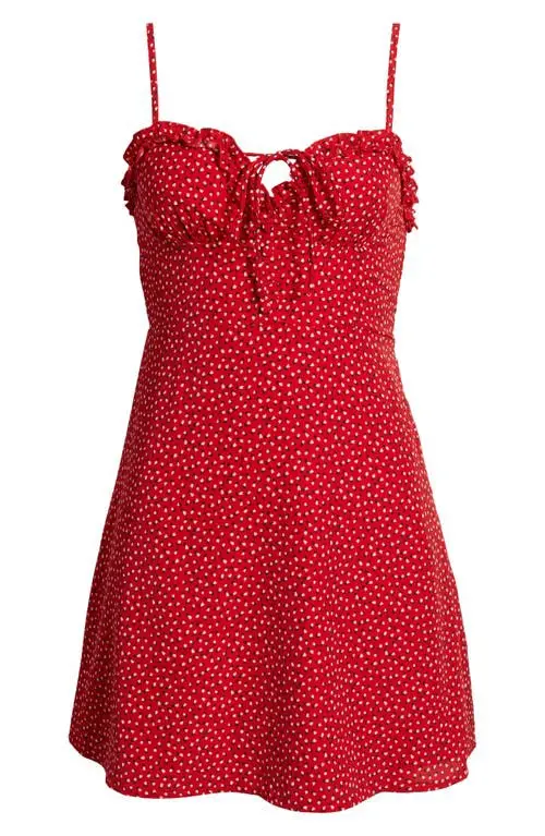 Princess Polly Love Birds Print Sleeveless Mini Dress