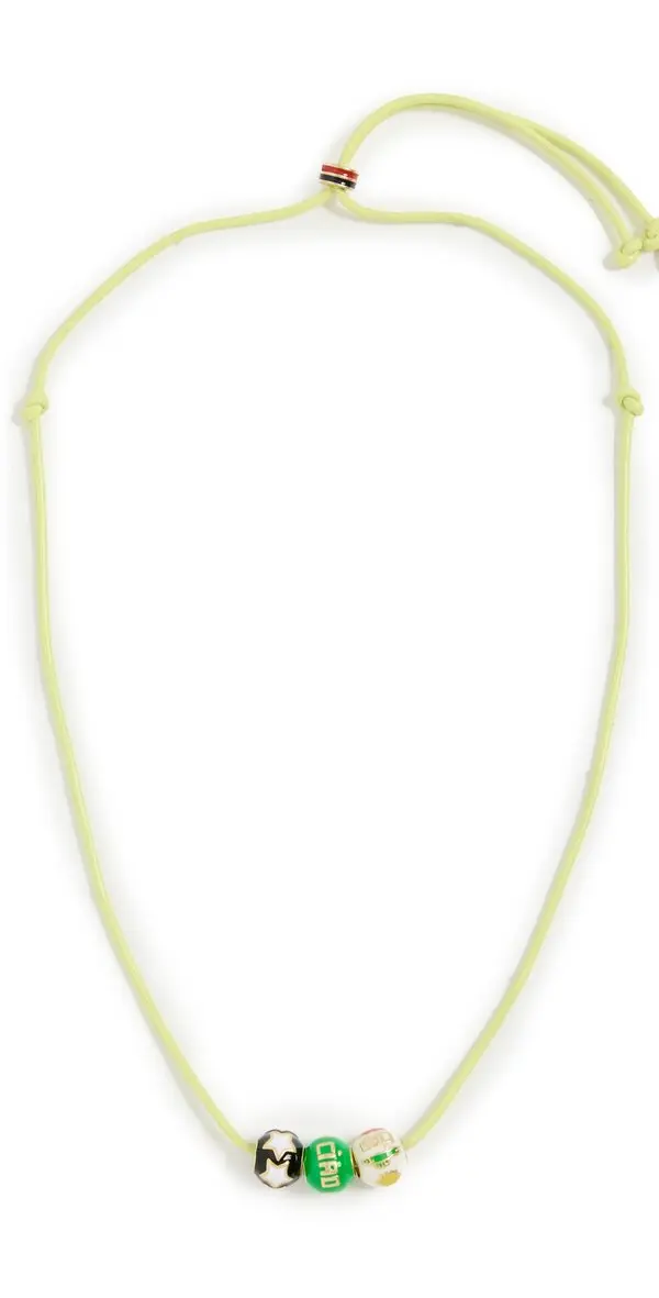 Clare V. Beaded Cord Necklace - Multi