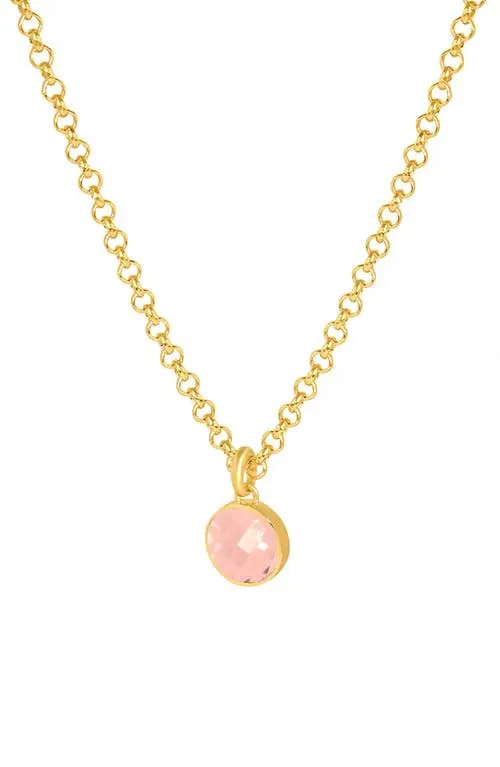 DEAN DAVIDSON Signature Morganite Doublet Pendant Necklace - Gold/ Morganite