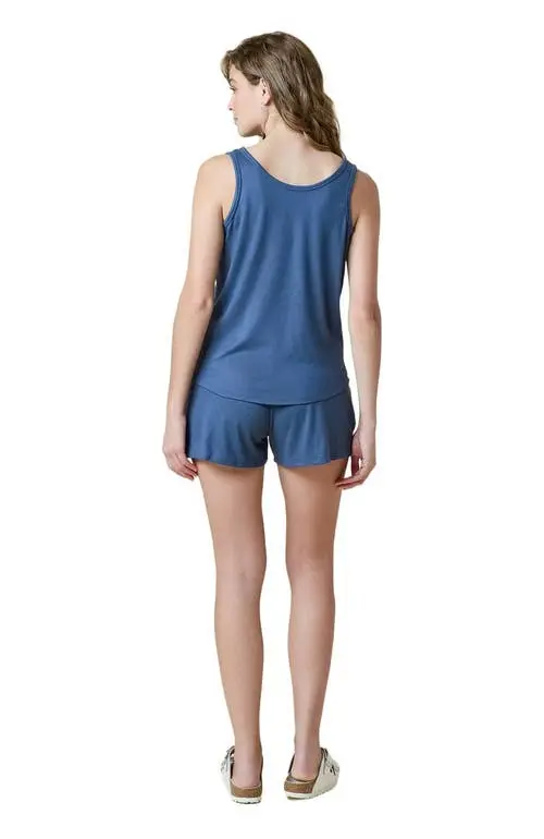 SOFTIES Dream Jersey Tank Top With Shorts Set - Indigo