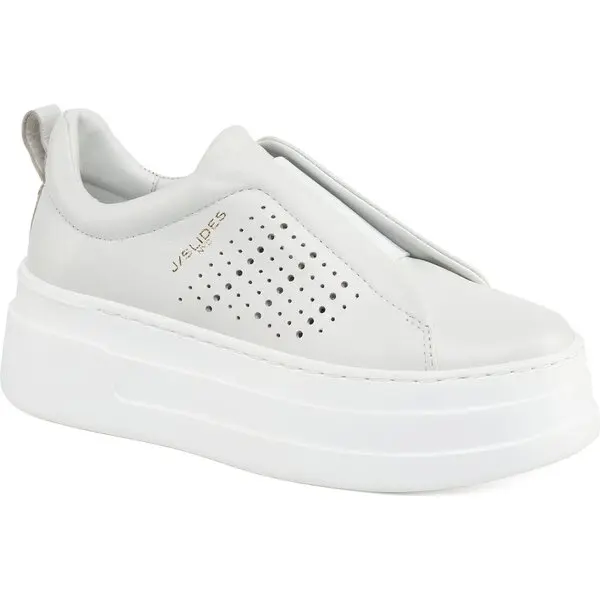 J/SLIDES NYC Bella Platform Sneakers - White