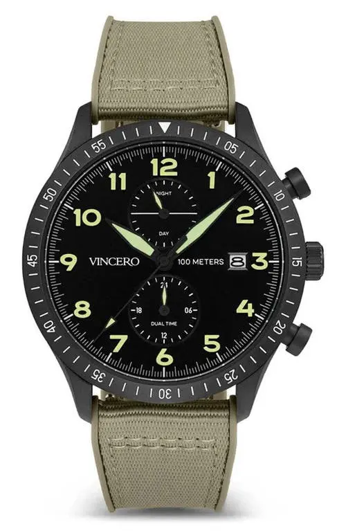 VINCERO Altitude Chronograph Strap Watch - Graphite