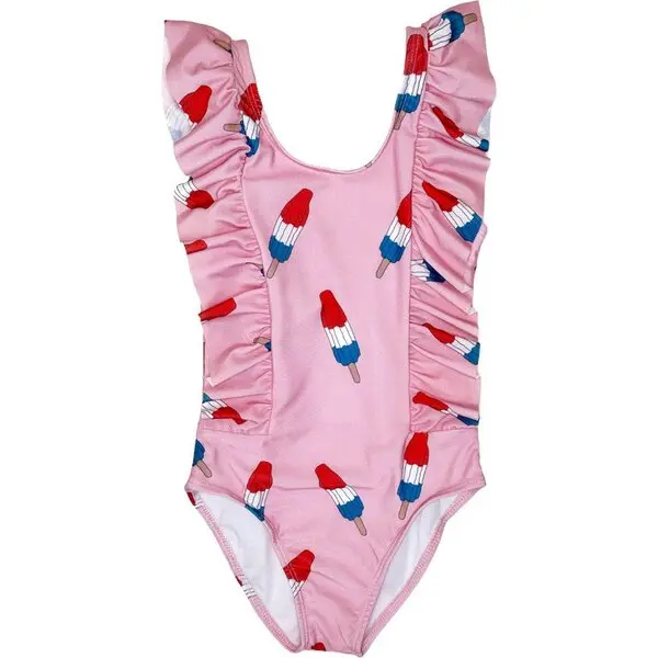 LOLA + THE BOYS Bomb Pop Swimsuit - Pink