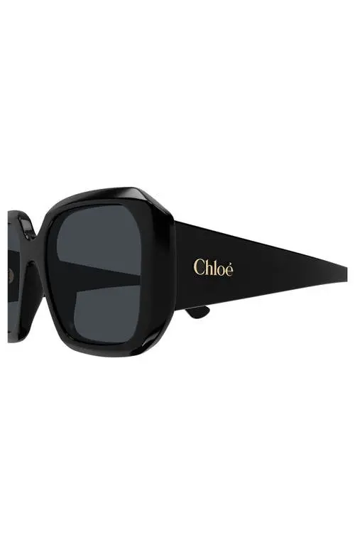 Chloé 54mm Square Sunglasses - Black