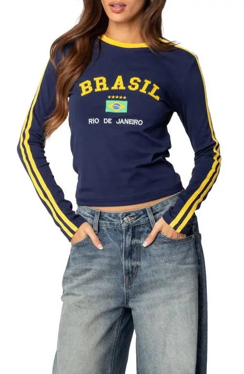EDIKTED Brasil Long Sleeve T-shirt