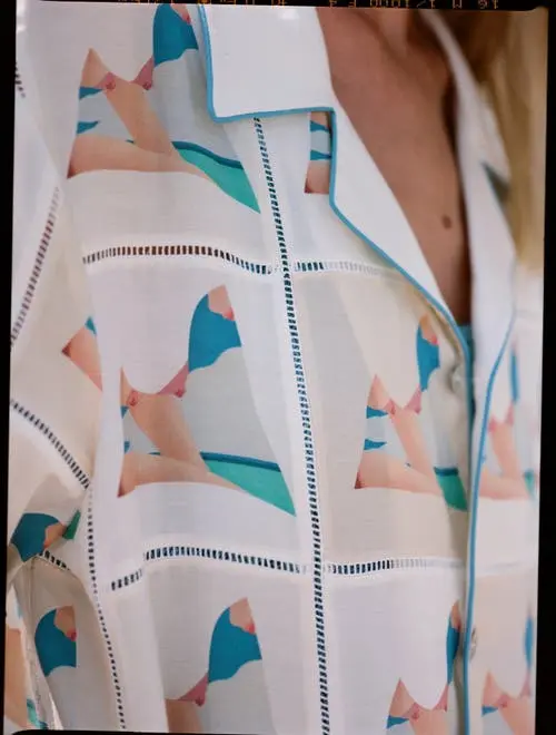 TOMBOLO Seascape Drop-out" Patchwork Shirt