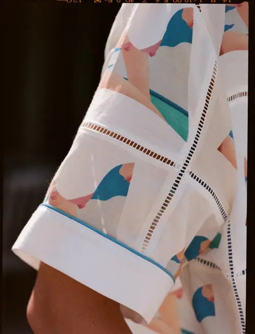 TOMBOLO Seascape Drop-out" Patchwork Shirt