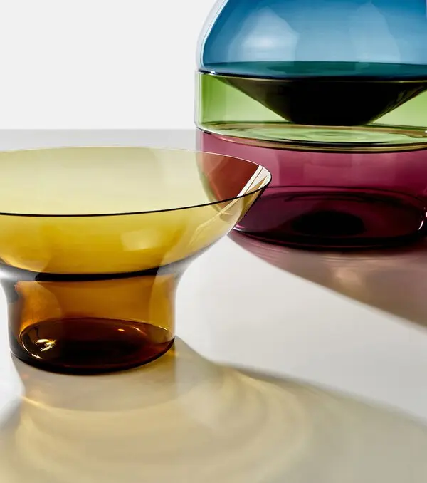 NASONMORETTI Jellyfish Set Of 4 Glass Centerpieces
