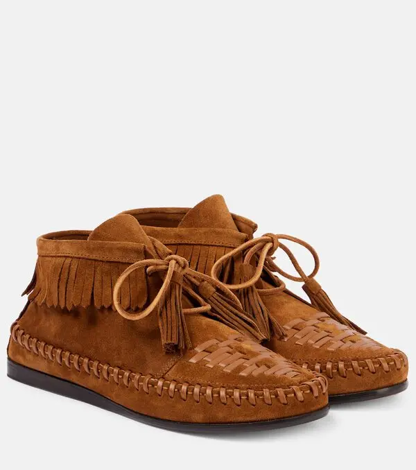 Isabel Marant Étoile Felsa Fringed Suede Ankle Boots