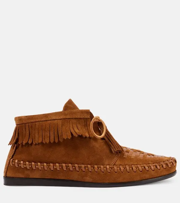 Isabel Marant Étoile Felsa Fringed Suede Ankle Boots