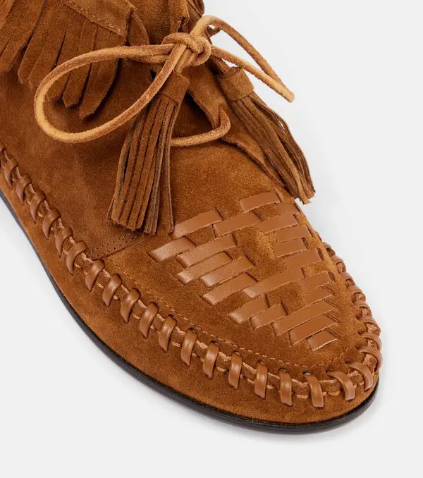 Isabel Marant Étoile Felsa Fringed Suede Ankle Boots