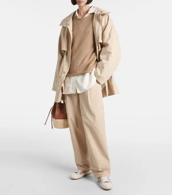 TOD'S Leather-trimmed Tweed Sneakers - Neutrals