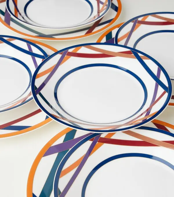 Missoni Nastri Set Of 6 Ceramic Soup Plates - Multicoloured