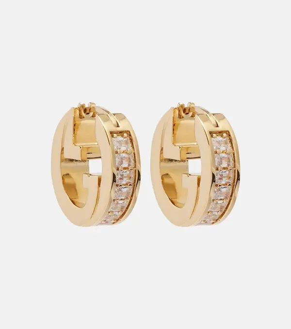 Gucci Blondie Mini Embellished Earrings - Gold