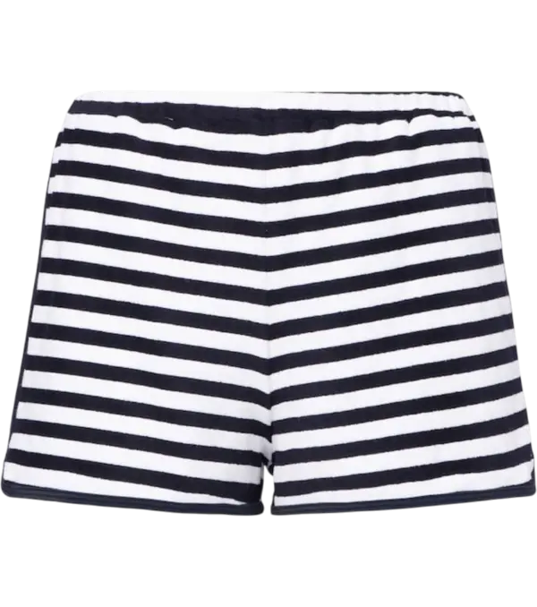 Jade Swim Striped Terry Shorts - Blue