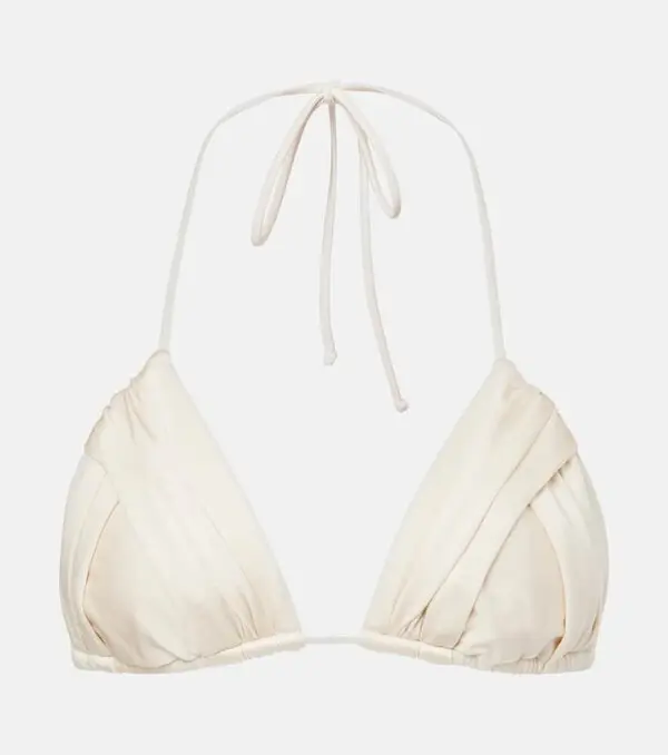 BANANHOT Jasmin Triangle Bikini Top - Beige