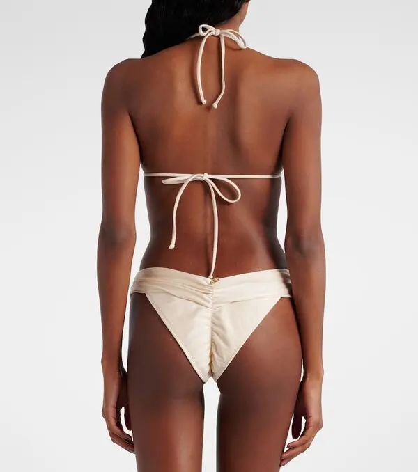 BANANHOT Jasmin Triangle Bikini Top - Beige