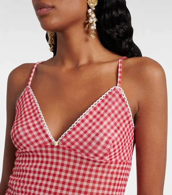 BANANHOT Solay Gingham Tank Top