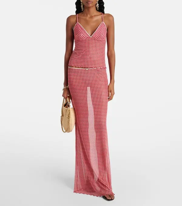 BANANHOT Solay Gingham Tank Top