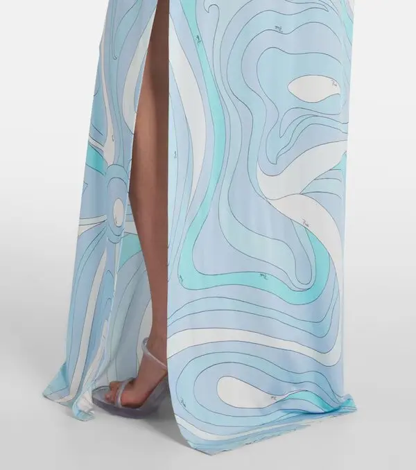 Emilio Pucci Marmo Shirt Dress - Blue