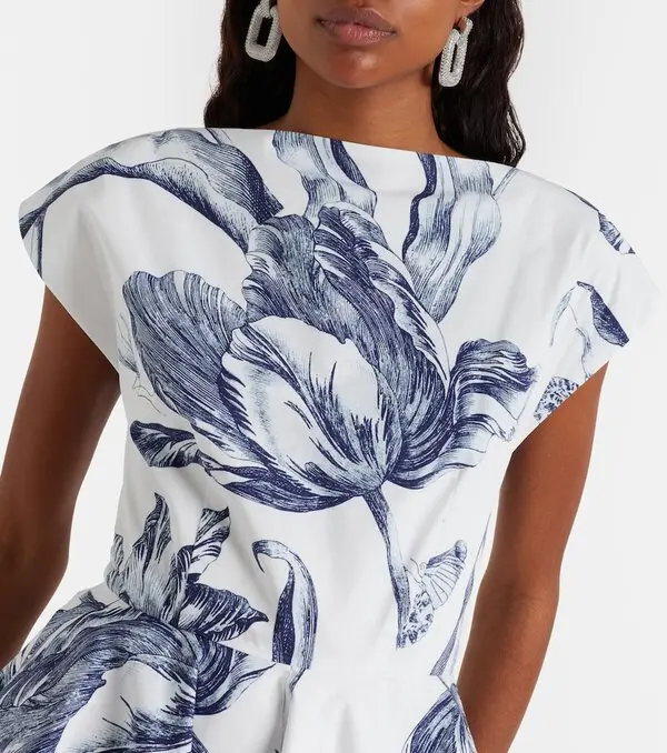 Erdem Floral Cotton Minidress