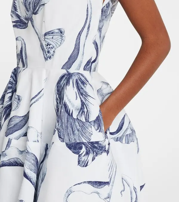 Erdem Floral Cotton Minidress