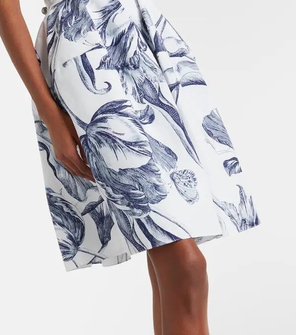 Erdem Floral Cotton Minidress